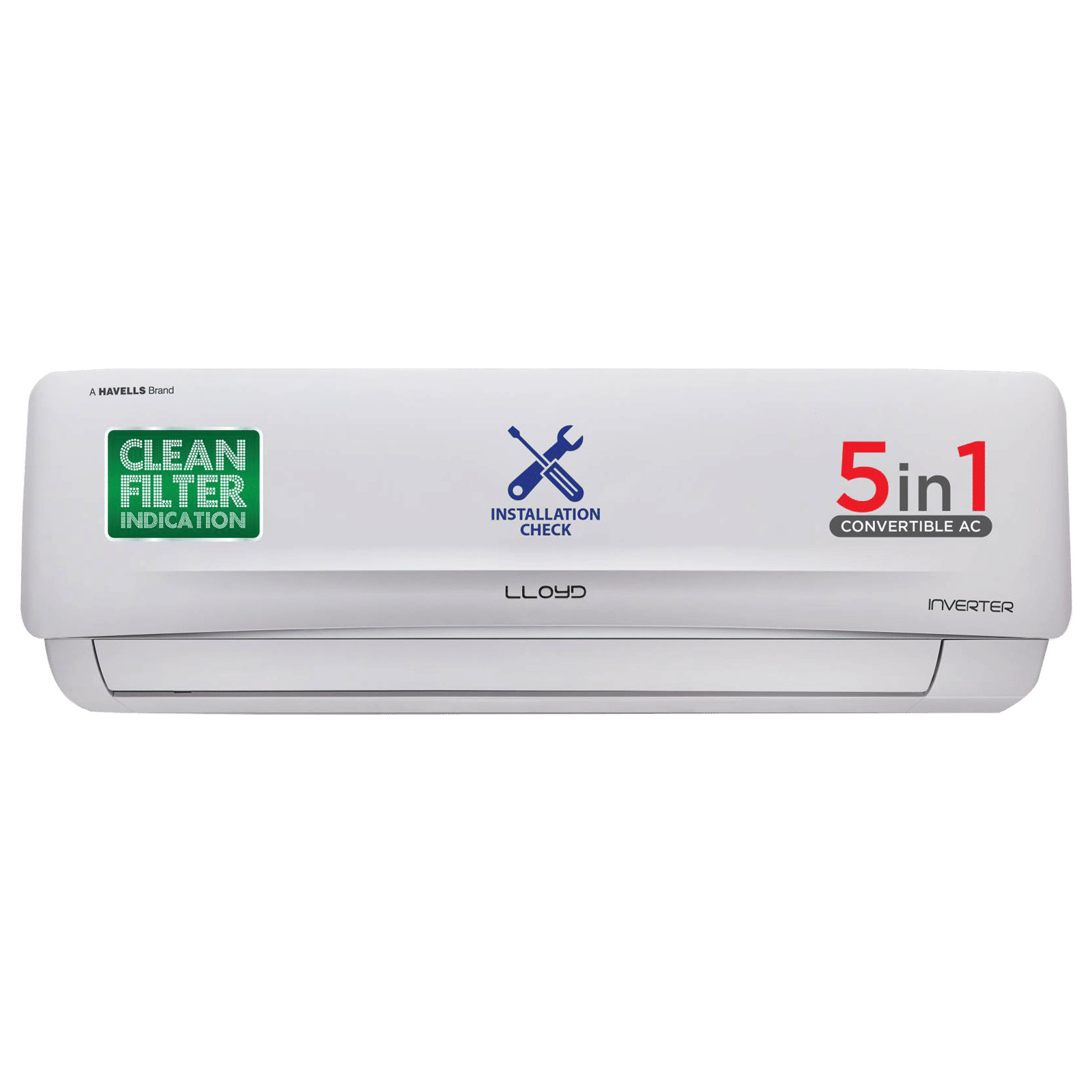 Buy Lloyd 5 In 1 Convertible 2 Ton 3 Star Inverter Split Smart Ac With